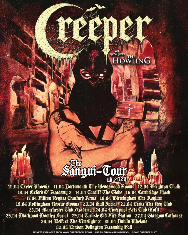 Creeper Announce 'Sangui-Tour' UK and Ireland Dates - Already Heard
